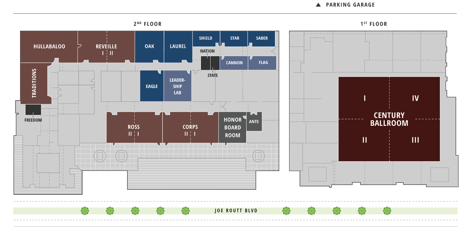 Meeting Rooms Map - Texas Health Occupations Association